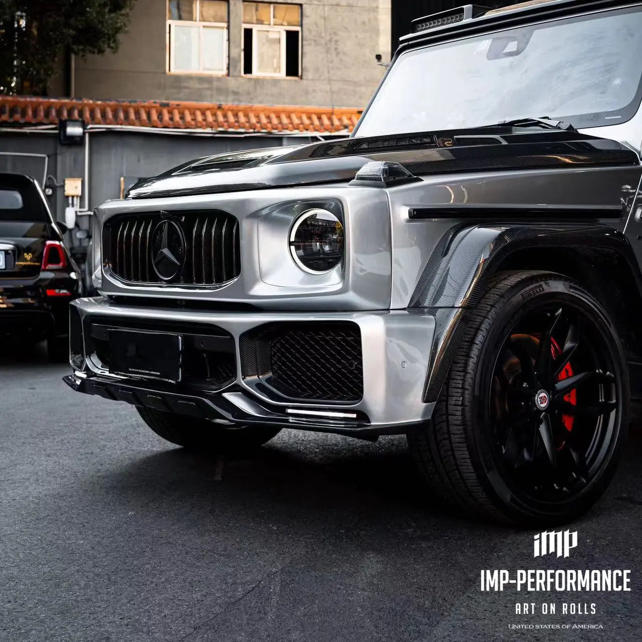 iMP Benz W463A G63 & G Class Ver.1 Partial Carbon Front Bumper