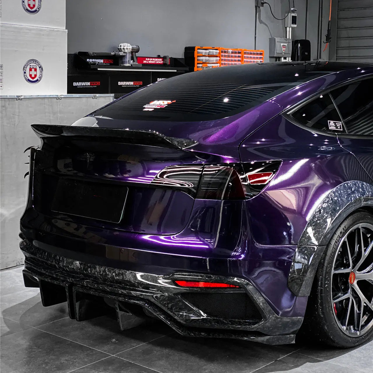 iMP Performance Tesla Model 3 Partial Carbon Fiber Rear Bumper w/ Brake ...
